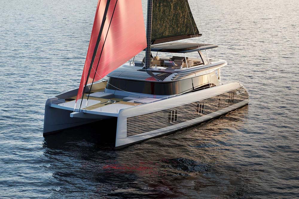 Sunreef 80 Eco Yacht Pairs Solar & Wind Energy for Unlimited Range